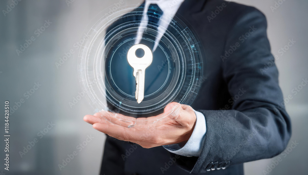 Businessman illustrate process key for export and import compliance in ...