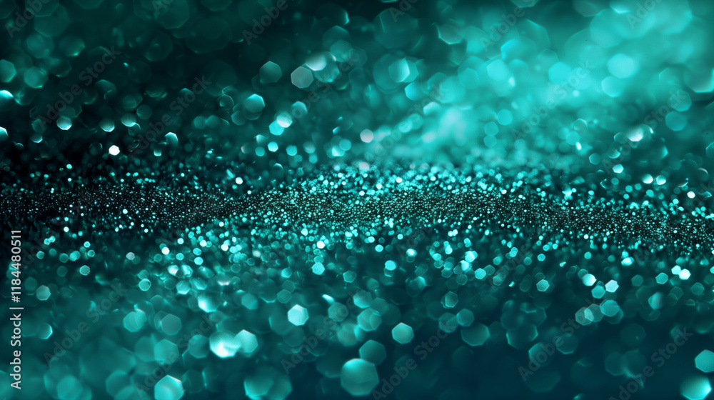 Teal green blue grainy color gradient background glowing noise texture ...