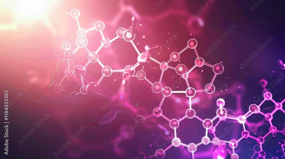 Abstract background of science and innovation technology featuring ...