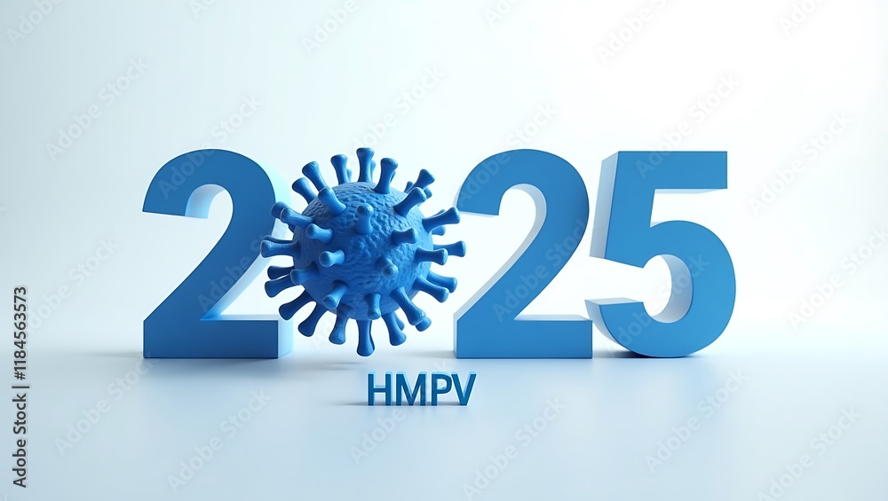 Human Metapneumovirus (HMPV) 2025 – Modern Graphic Design with Virus ...