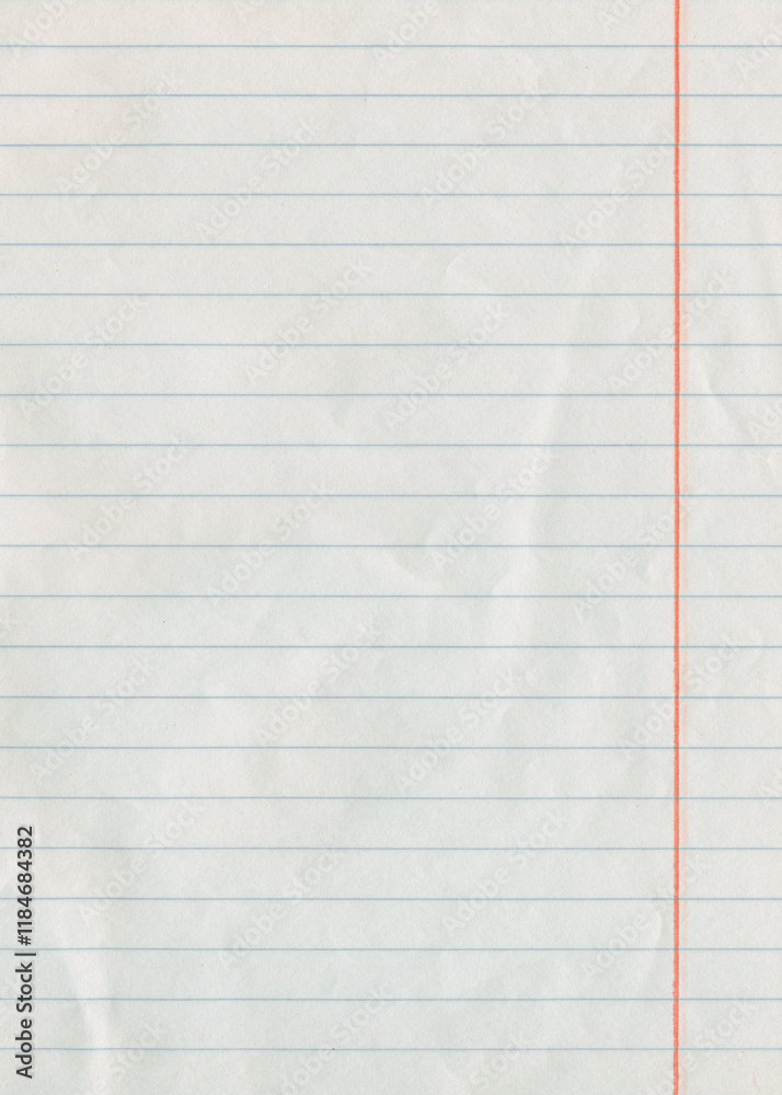 Vintage notepaper sheet background. Old natural antique lined paper ...