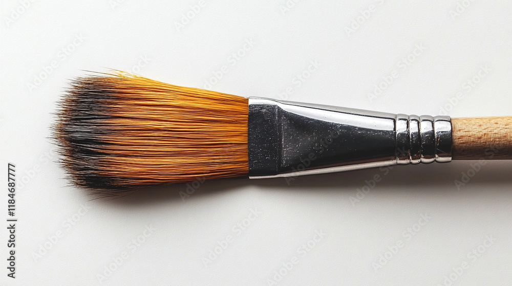 A single brushstroke across a blank canvas symbolizing creativity and ...