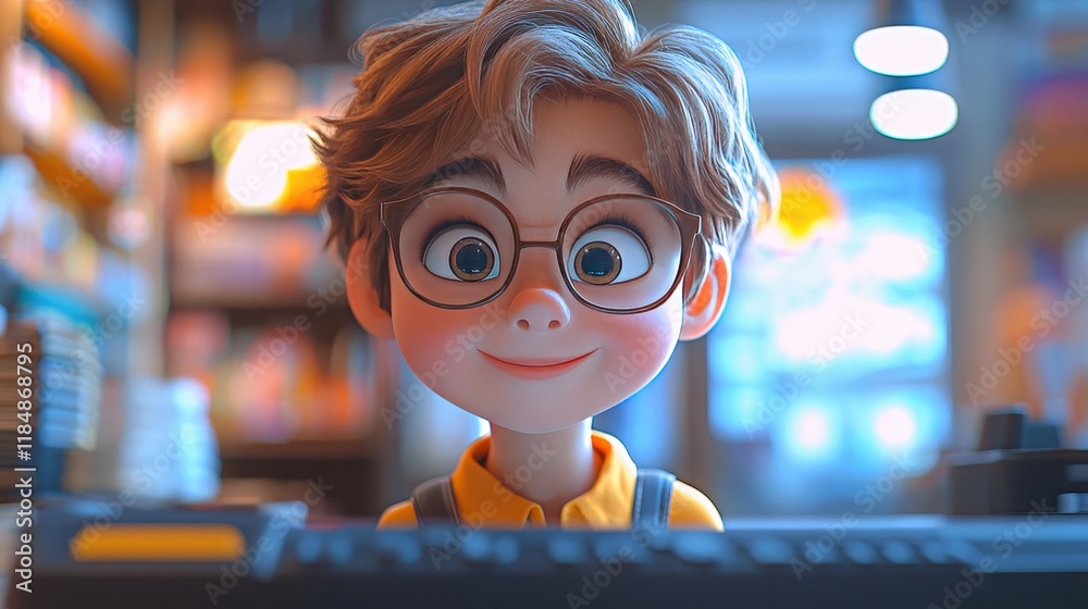 Animated character shares benefits of learning new skills in a cozy ...