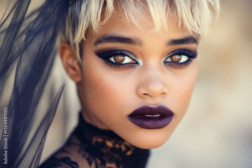 Stunning calm mixed-race girl - for ads, ad page and online use ...