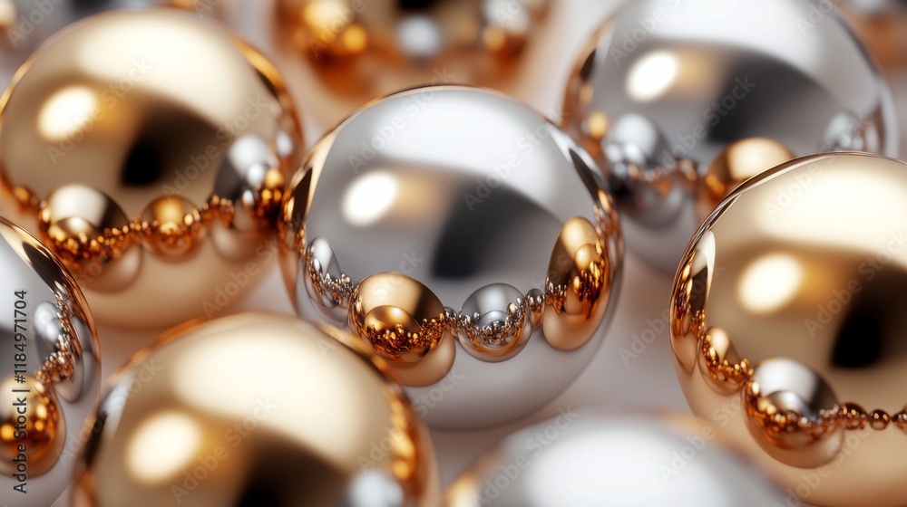 Realistic set of chrome balls isolated on transparent background ...
