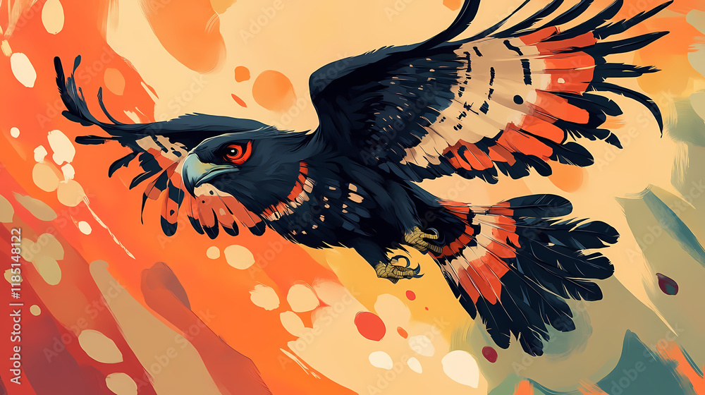 Thunderbird flying - the black thunderbird is a enormous legendary ...