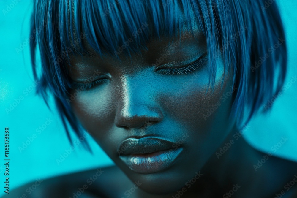 Pretty calm black girl - for ads, billboard and digital marketing use ...