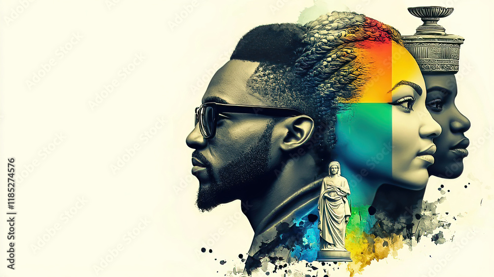 Illustration Stock Black History Month celebrates heritage culture ...