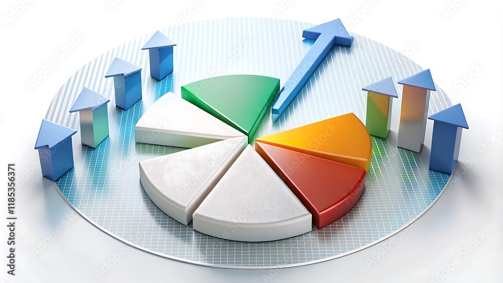 Wealth Distribution A pie chart with segments being redistributed by ...