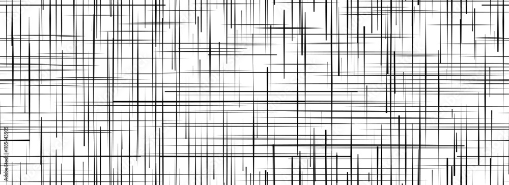 Black cross hatch seamless texture. Repeating straight scratch line ...