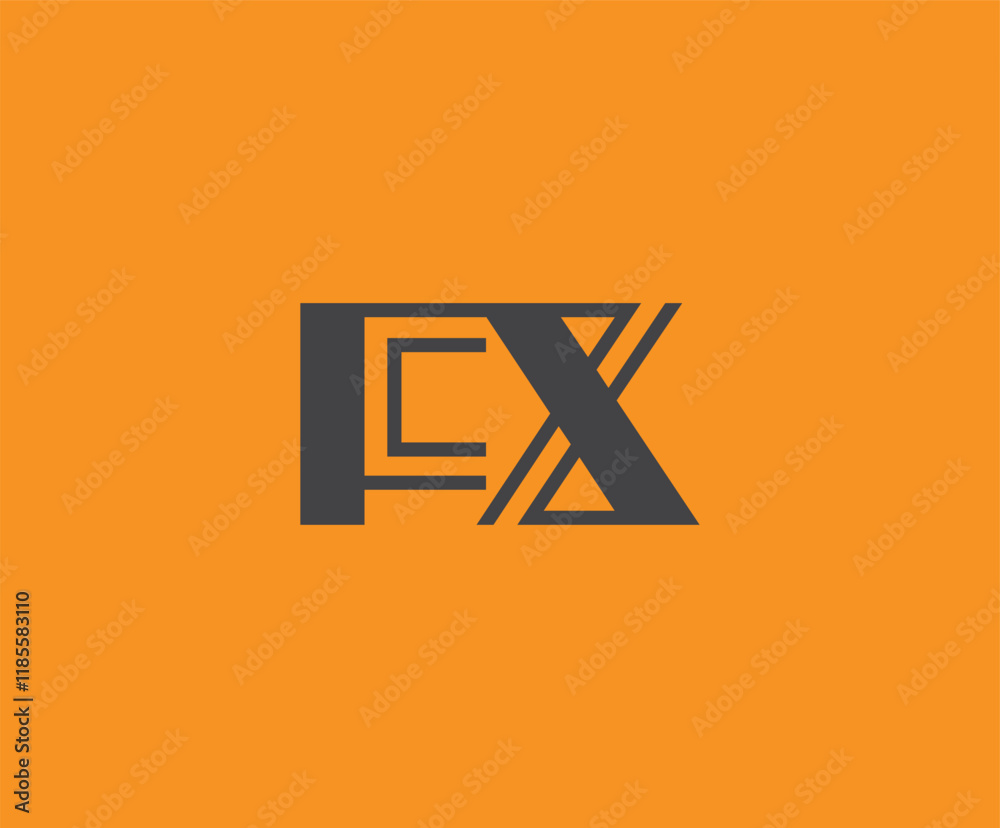 F and X logo design. FX abstract Letters Logo Monogram. This logo ...