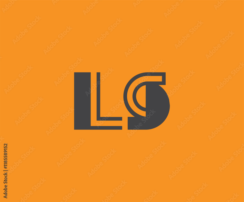 L and S logo design. LS abstract Letters Logo Monogram. This logo ...