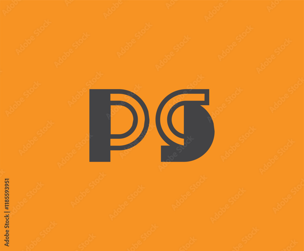 P and S logo design. PS abstract Letters Logo Monogram. This logo ...