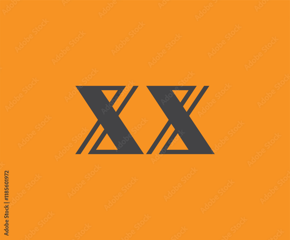 X and X logo design. XX abstract Letters Logo Monogram. This logo ...