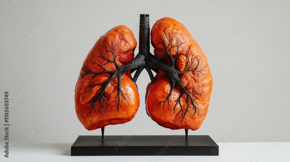 Realistic Model of Giant Lungs on Display Anatomical Structure ...