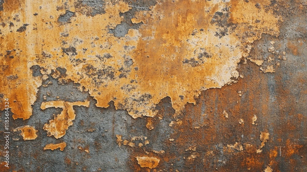 Rusted metal texture in shades of light brown and orange creating an ...