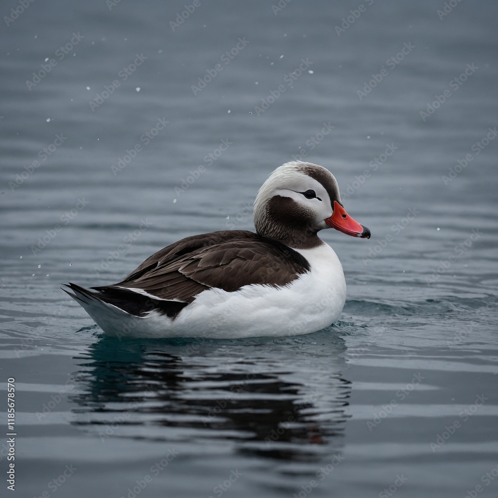 Imagine a Long-tailed Duck as a guardian spirit of the Arctic. Stock ...