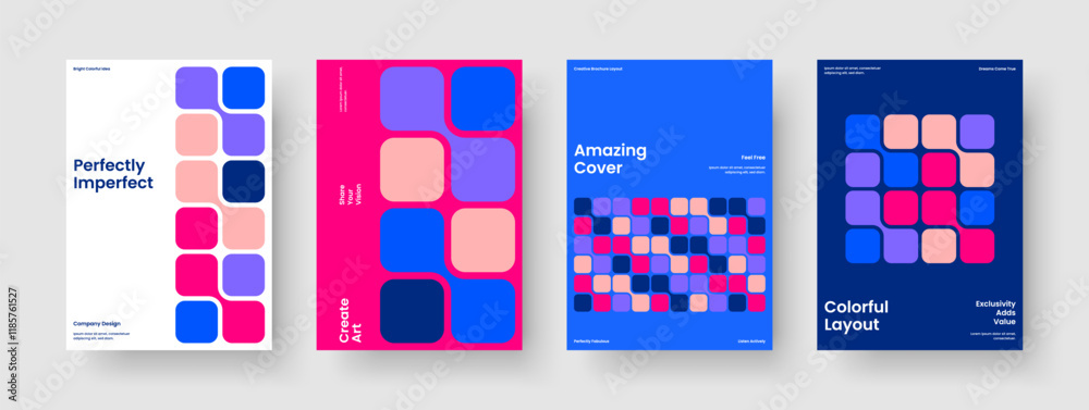 Geometric Report Template. Modern Poster Design. Isolated Flyer Layout ...