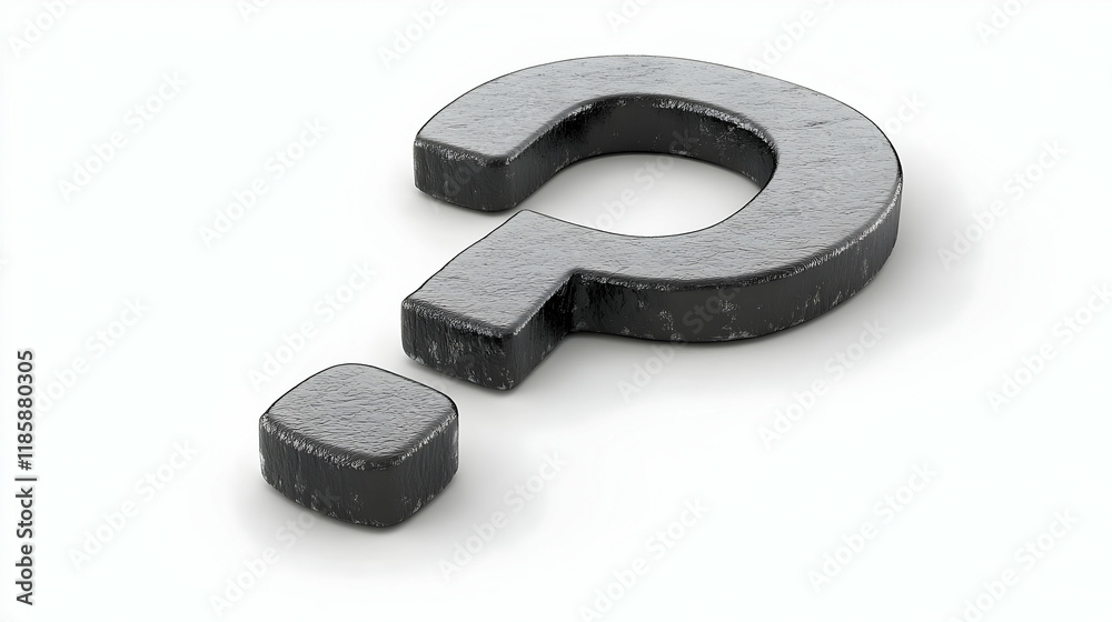 Question Mark Symbol Asks, What, Why, and How? Curiosity and Inquiry ...