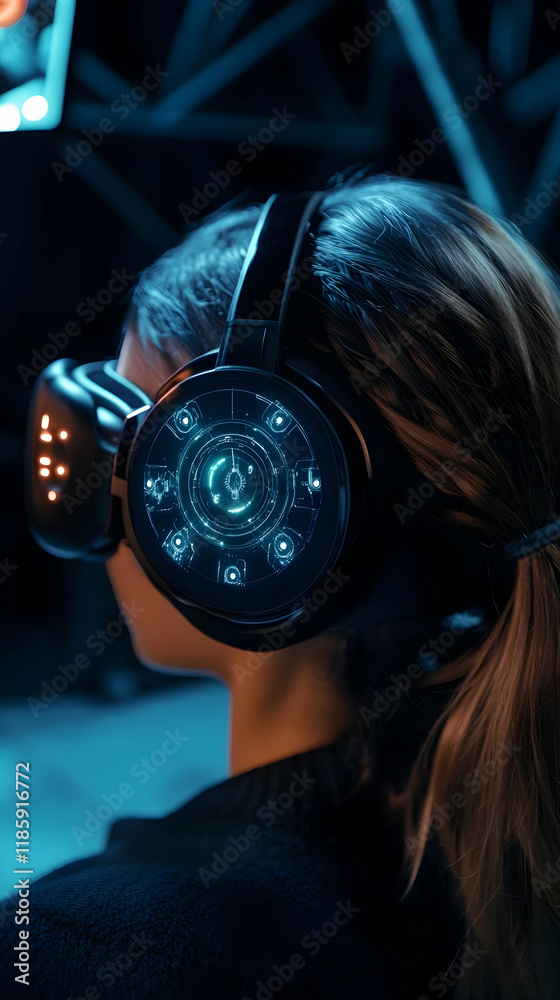 VR Headset Experience: Immersive Virtual Reality Technology Stock ...