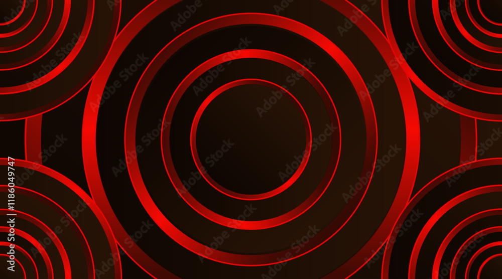 3d circle vector background design for banner, flyer, futuristic ...