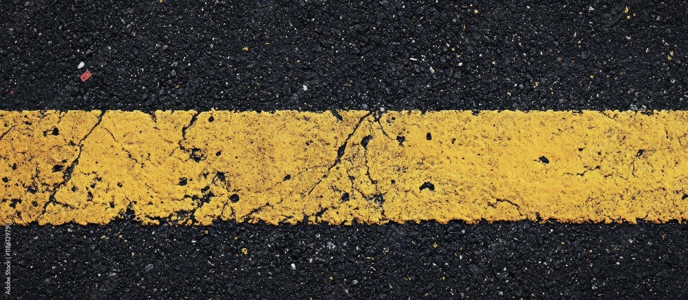 Old yellow line sign texture background asphalt road texture featuring ...