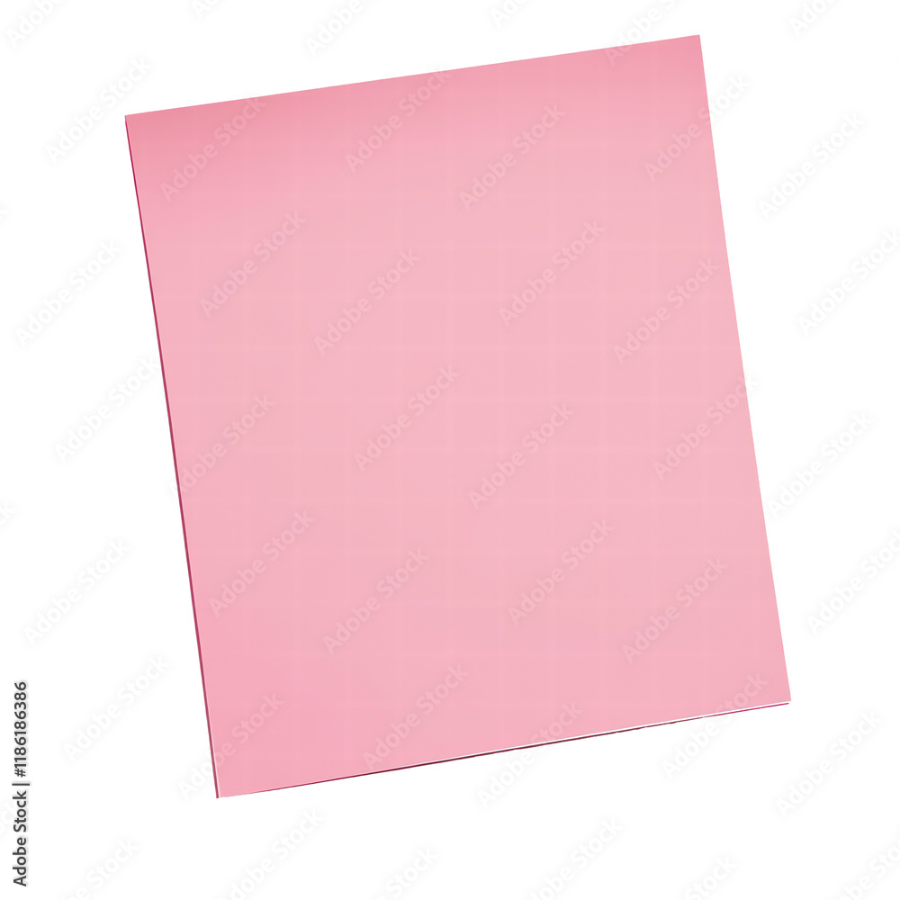 Pink sticky post it note isolated on transparent background, PNG Stock ...