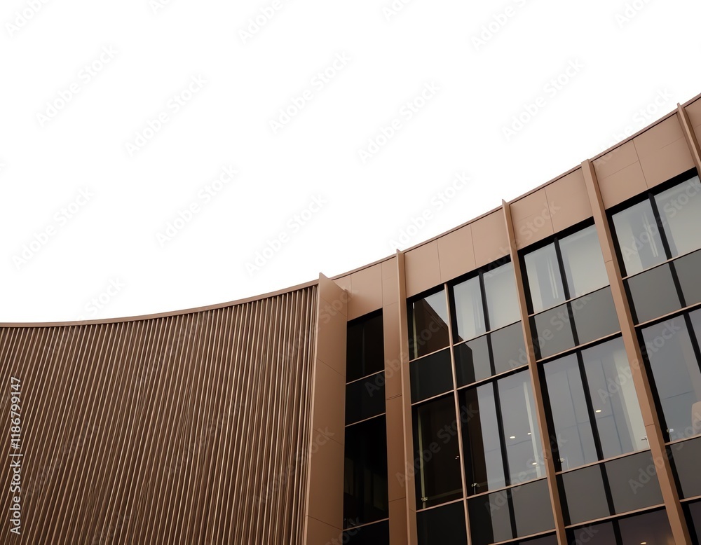 Modern Architectural Facade of a Contemporary Office Building with ...