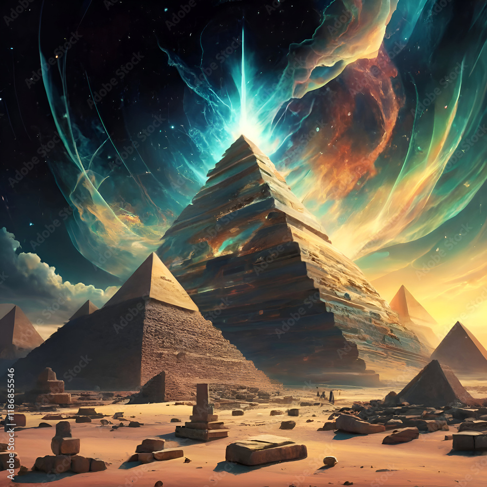 abstract view of four Dimension and ether, energy power, lost ancient ...