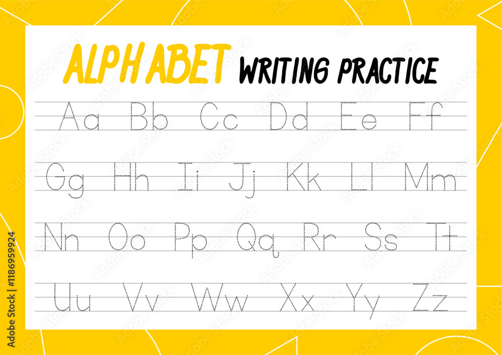 Alphabet letters tracing worksheet with alphabet letters. Number ...