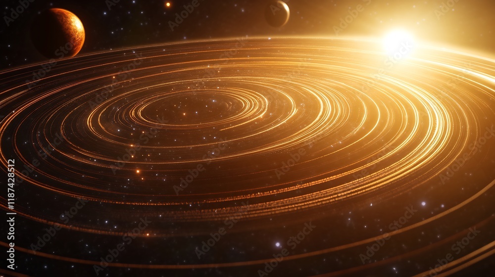 Planetary systems visualized precise orbital paths detailed exoplanet ...