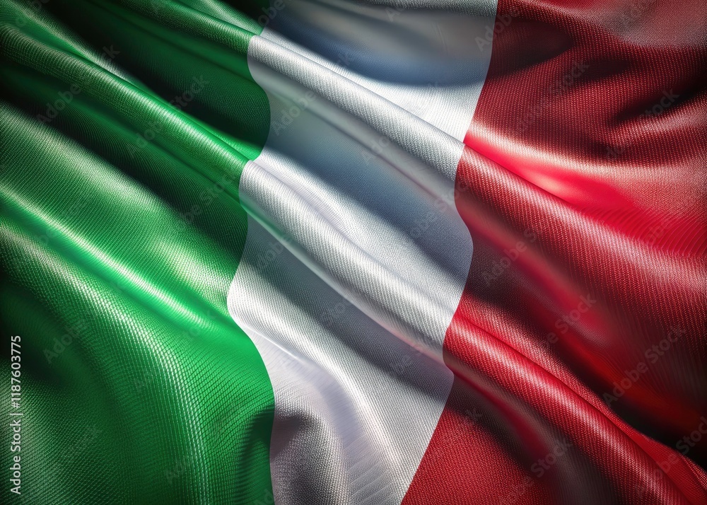 Italy Flag 3D Animation Close Up, Realistic Italian Flag, Waving ...