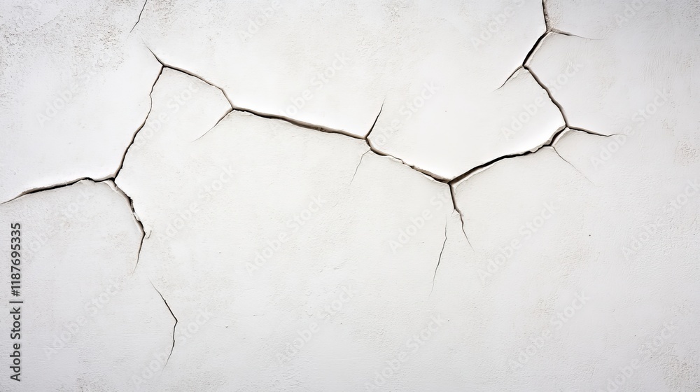 Cracked white wall with multiple fractures Stock Illustration | Adobe Stock