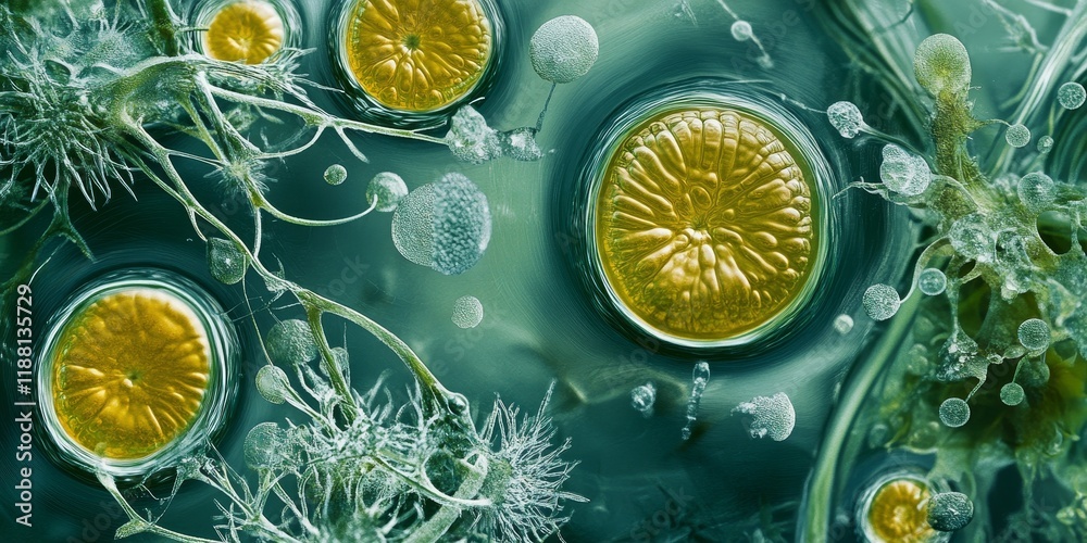 Exploring the intricacies of primary plant cell culture, this image ...