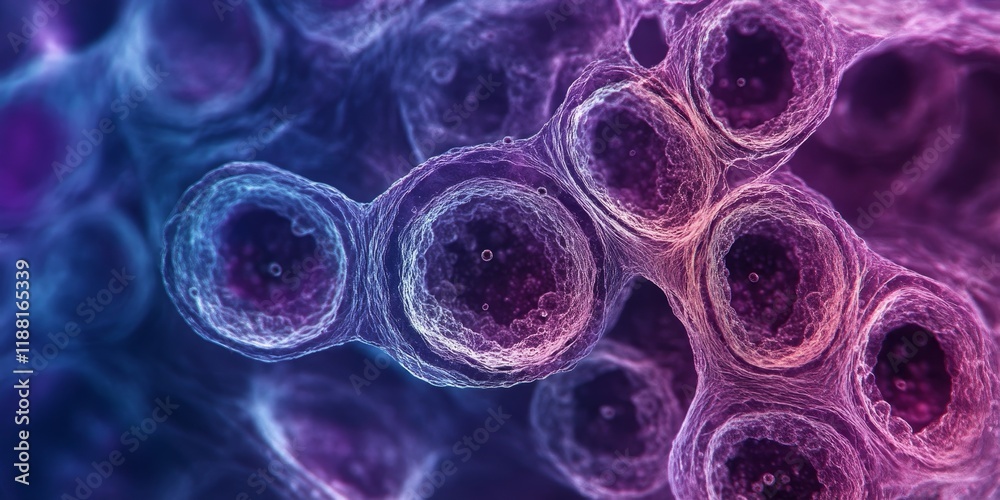 Fetal ovary micrograph showcasing multiple oocytes in the pachytene ...