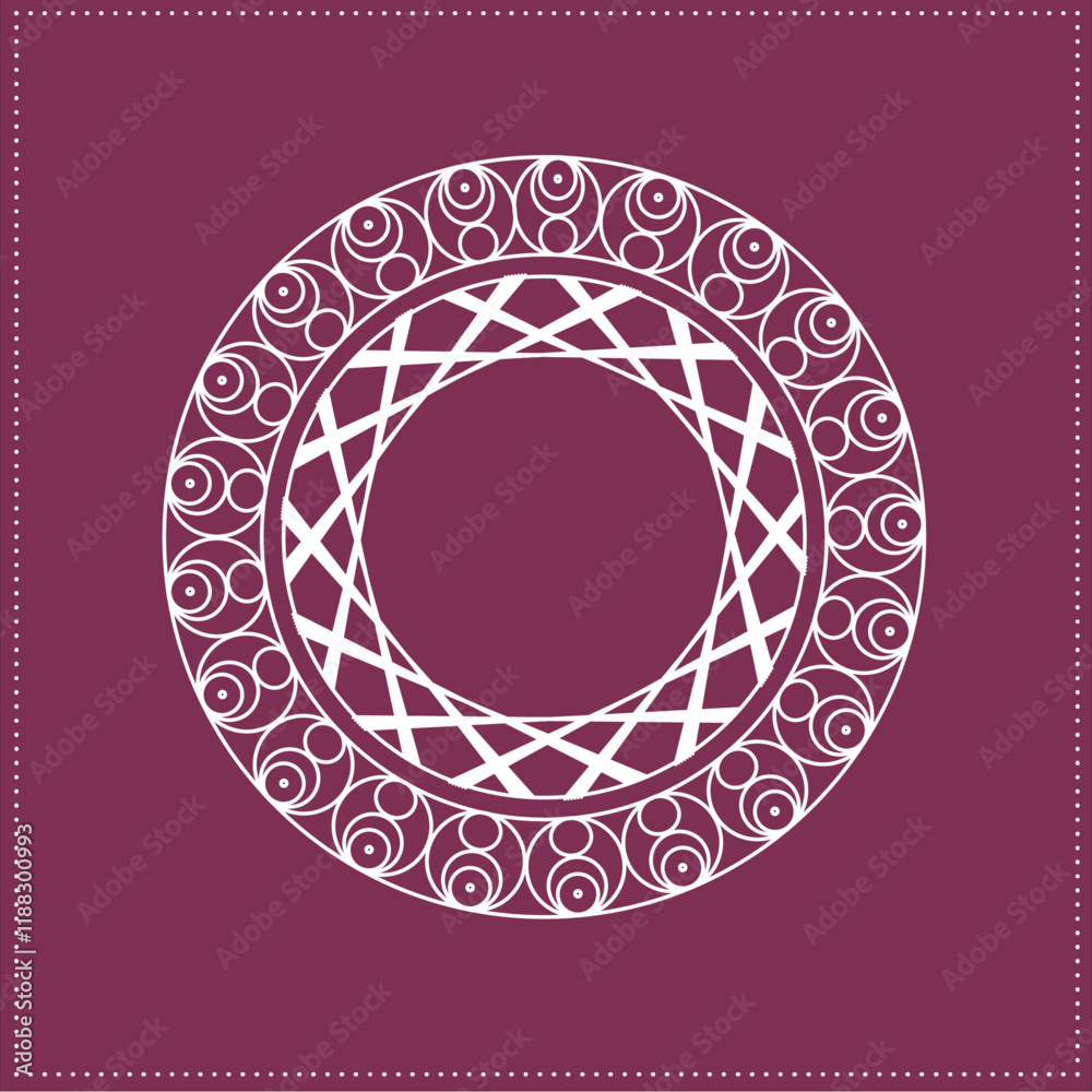 Indian Traditional and Cultural, Kolam, Rangoli, or Paisley vector line ...