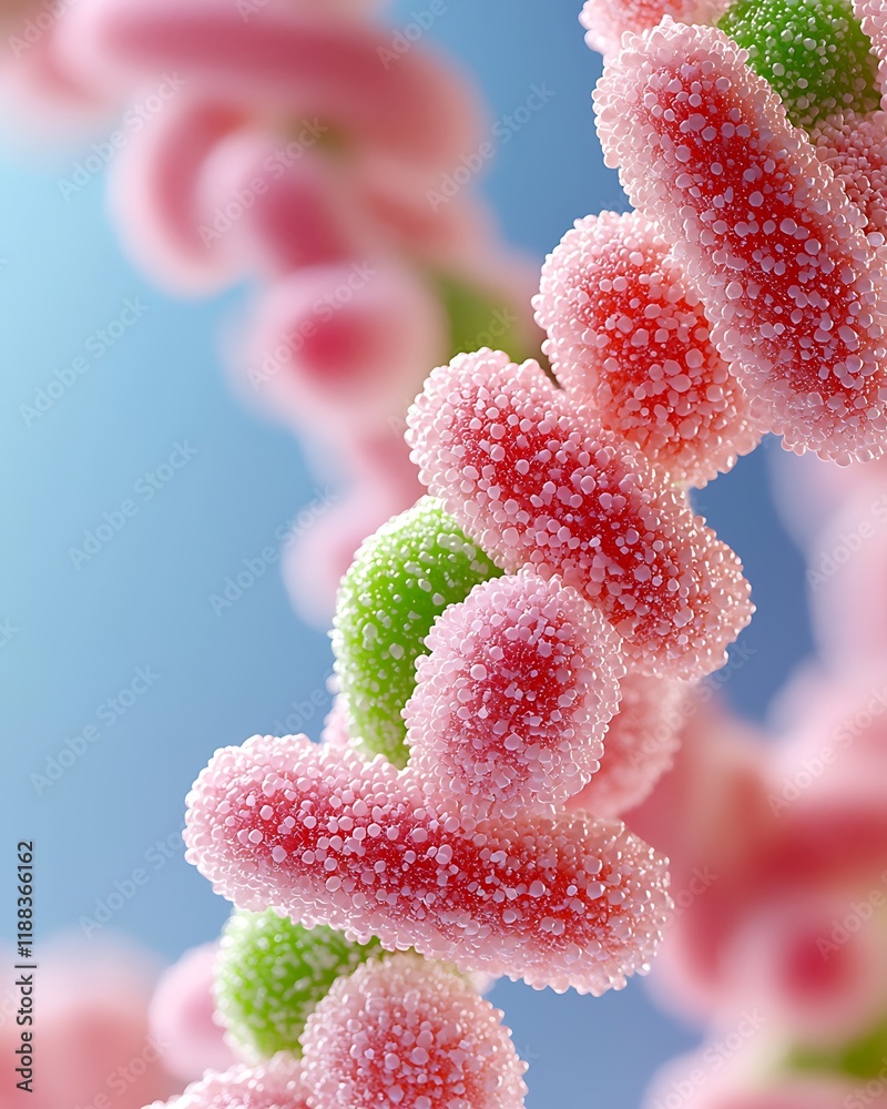 Microscopic structure of dna laboratory scientific image close-up ...