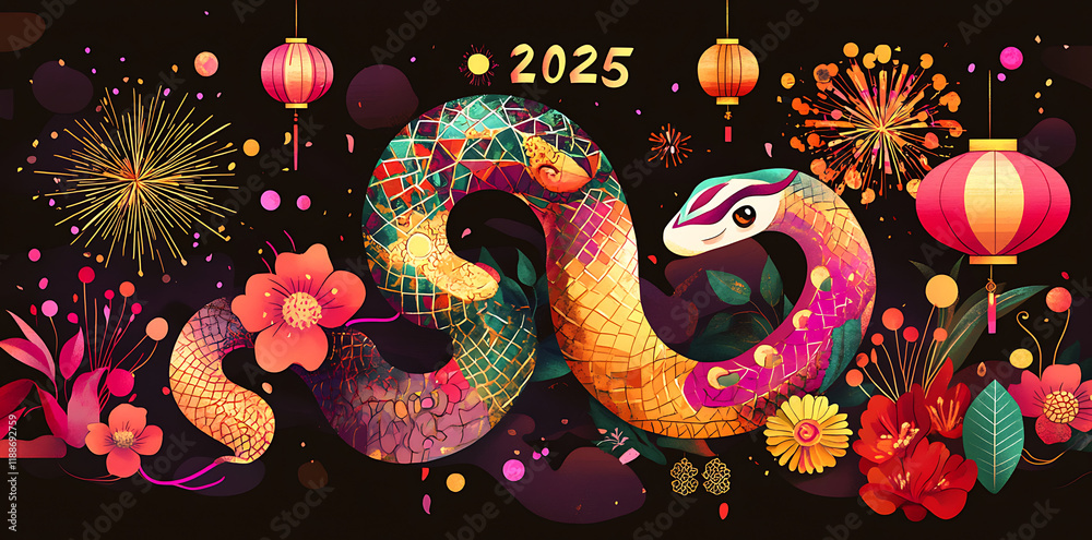 Welcome the Chinese New Year with elegance, featuring the Shio Snake in ...