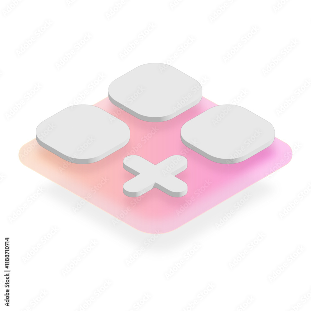 Isometric Layer Business Widget App Glassmorphism UI Icon Sign 3D and ...