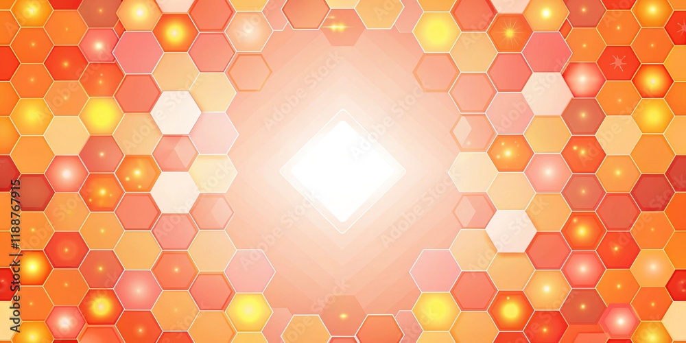 Kawaii Zoom Background: Minimalist Honeycomb Design, Soft Pastel Colors ...