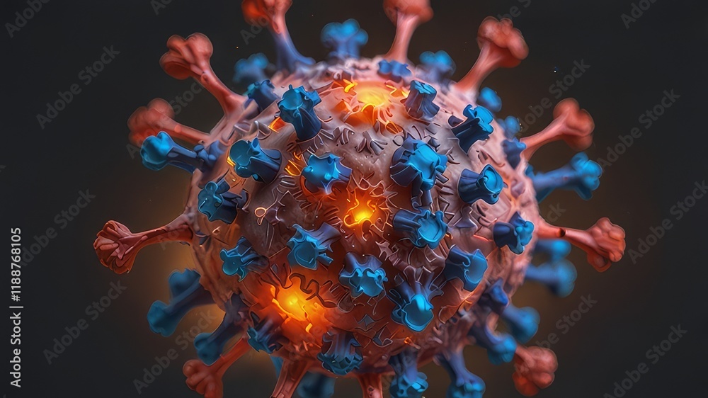 Human metapneumovirus or HMPV, virus causing upper and lower ...