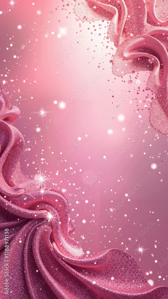 Glamorous Pink Glitter Background: Versatile Backdrop for Fashion ...