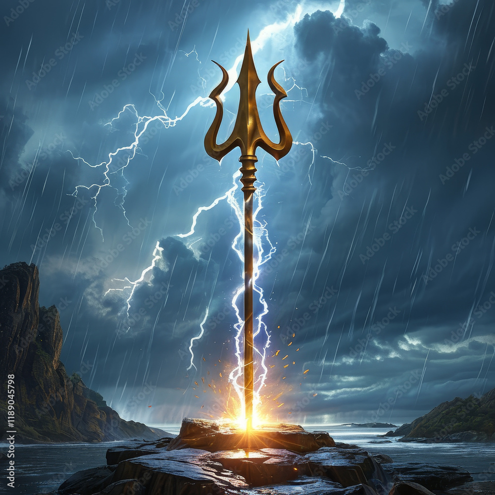 Great Night of Lord Shiva Background, Trishul’s radiance, Trishul ...
