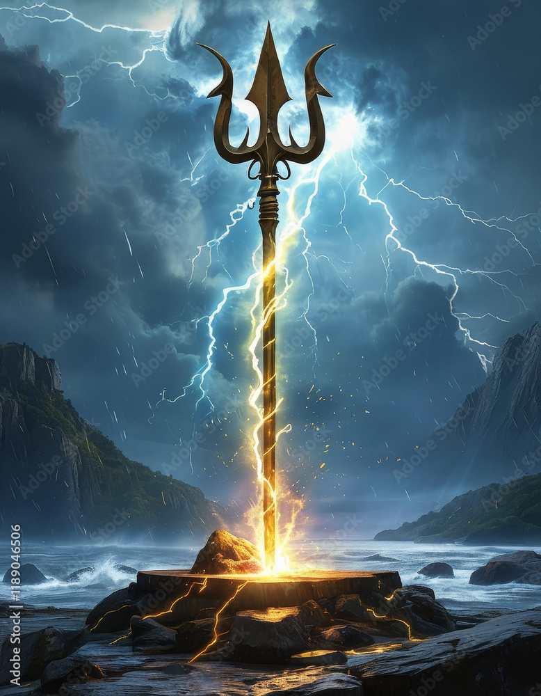 Great Night of Lord Shiva Background, Trishul’s radiance, Trishul ...