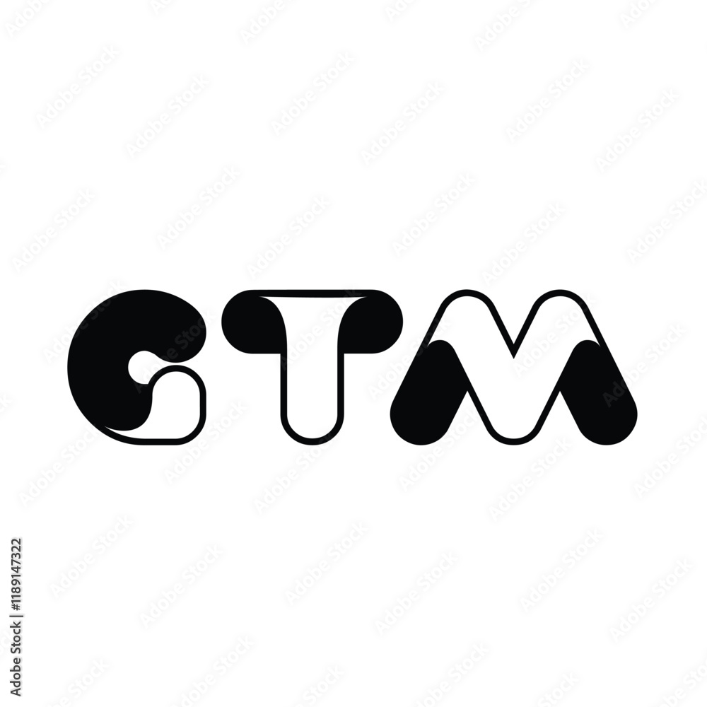 GTM text-based logo initials created for versatile corporate and ...