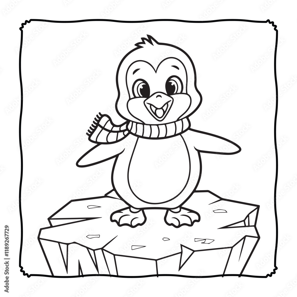 Cute and Cozy Coloring page, Bold and easy Coloring Page, coloring page ...