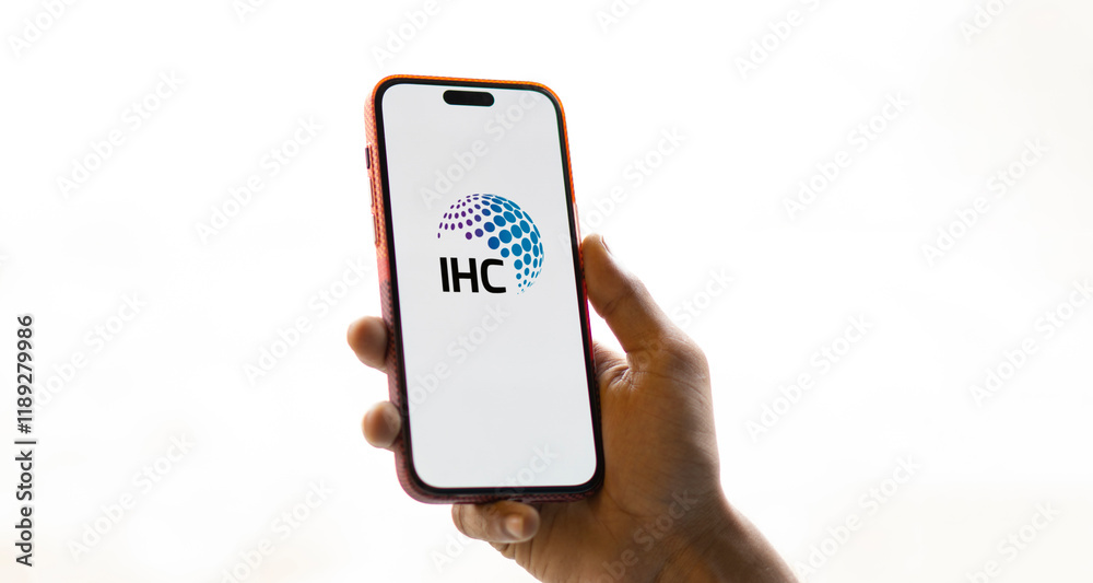 Dhaka, Bangladesh- 2 Jan 2025: IHC logo is displayed on smartphone ...
