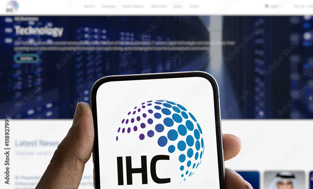 Dhaka, Bangladesh- 2 Jan 2025: IHC logo is displayed on smartphone ...