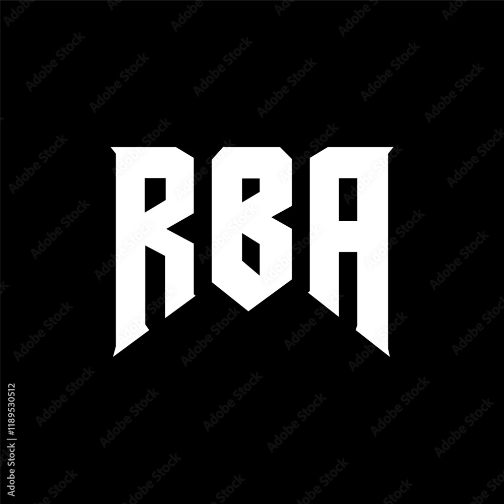 Vektor RBA letter logo design for technology company. RBA logo design ...