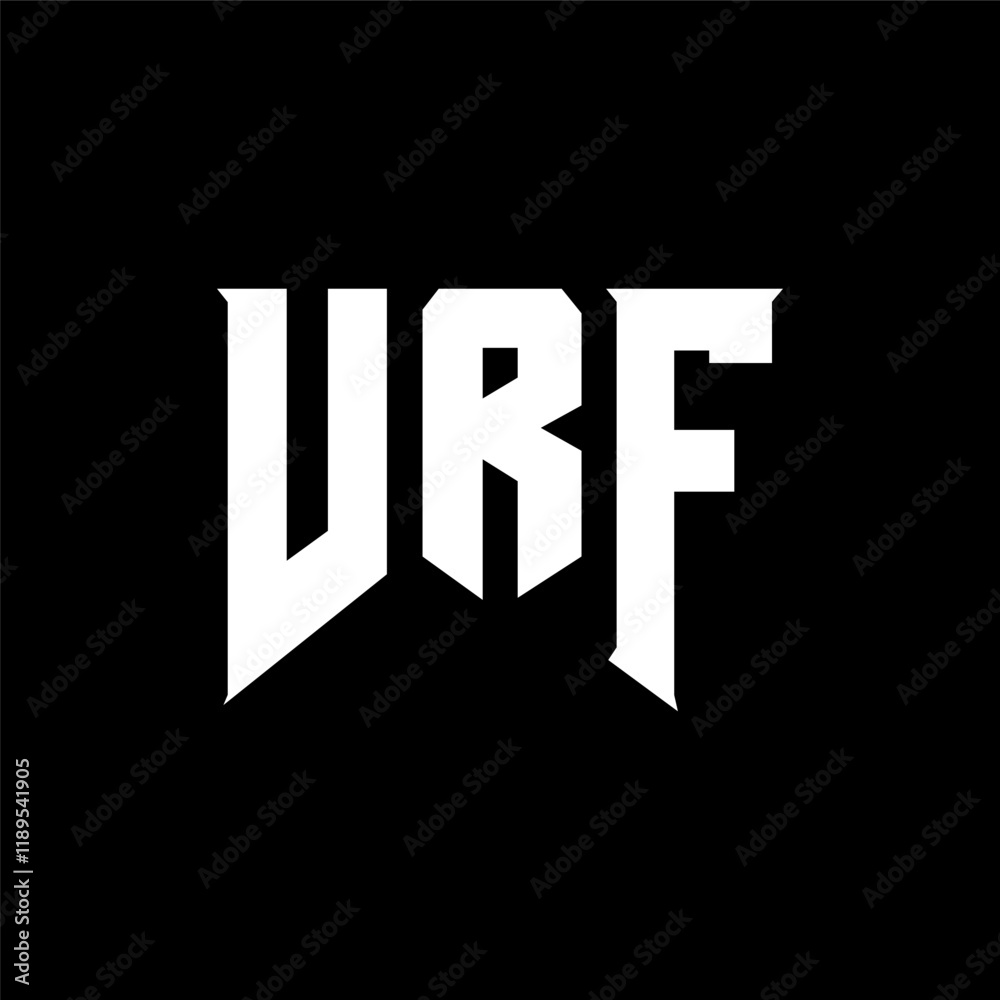 VRF letter logo design for technology company. VRF logo design black ...